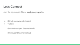 Introduction to EKS and eksctl | PPT