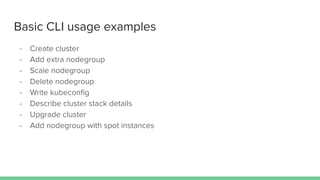 Introduction to EKS and eksctl | PPT