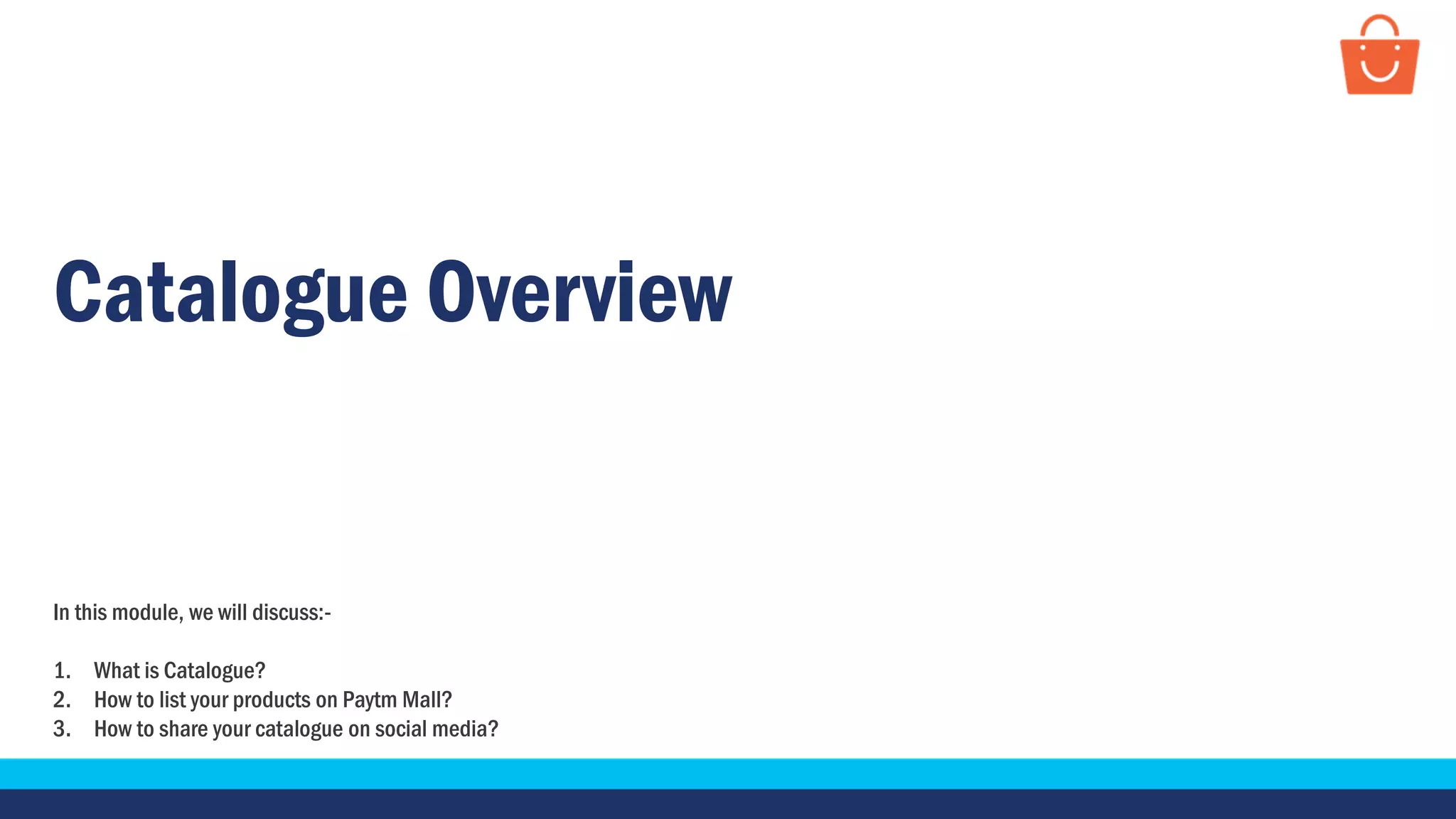 Catalogue overview | PPT