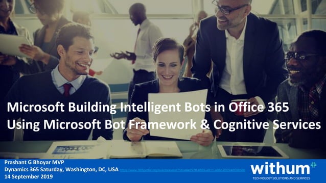Building Intelligent bots using microsoft bot framework and cognitive services DC Dynamics 365 ...