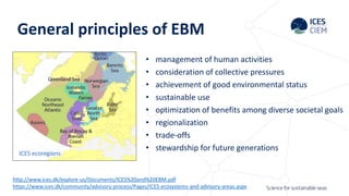 ICES - evidence provider to Ecosystem Based Management (EBM) | PPTX | Environment | Science