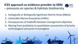 ICES - evidence provider to Ecosystem Based Management (EBM) | PPTX | Environment | Science