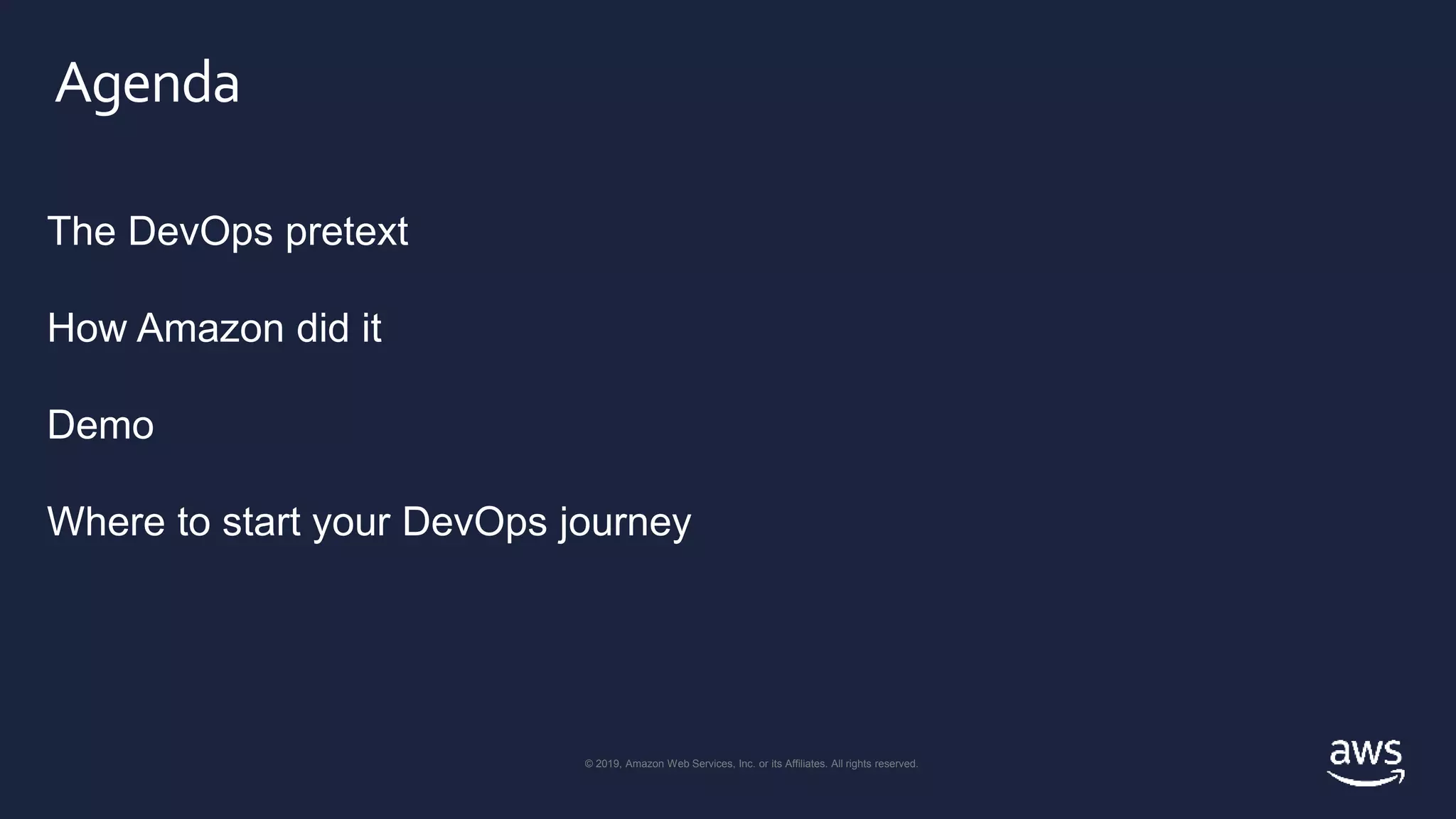AWS Initiate - DevOps do Jeito Amazon | PPT