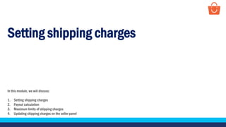 Setting shipping charges | PPT