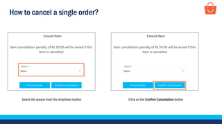 How to cancel an order | PPT