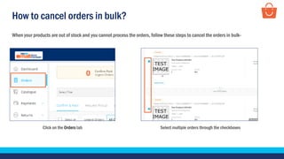 How to cancel an order | PPT
