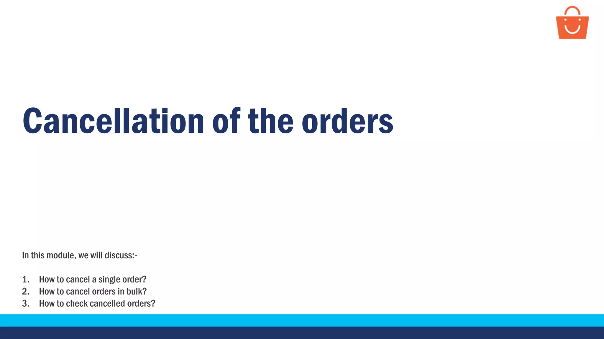 How to cancel an order | PDF