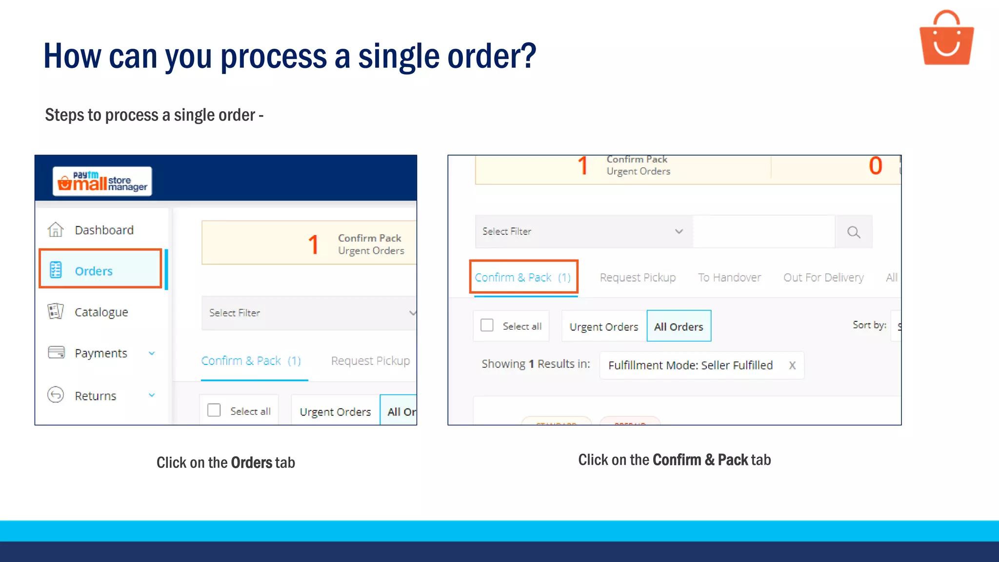 Single order processing (non LMD) | PPT