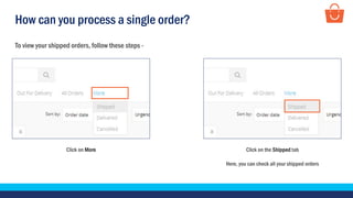 Single order processing (non LMD) | PPT