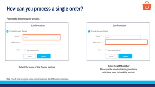 Single order processing (non LMD) | PPT