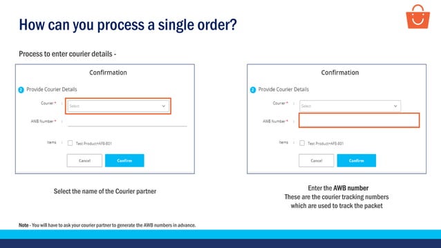 Single order processing (non LMD) | PPT