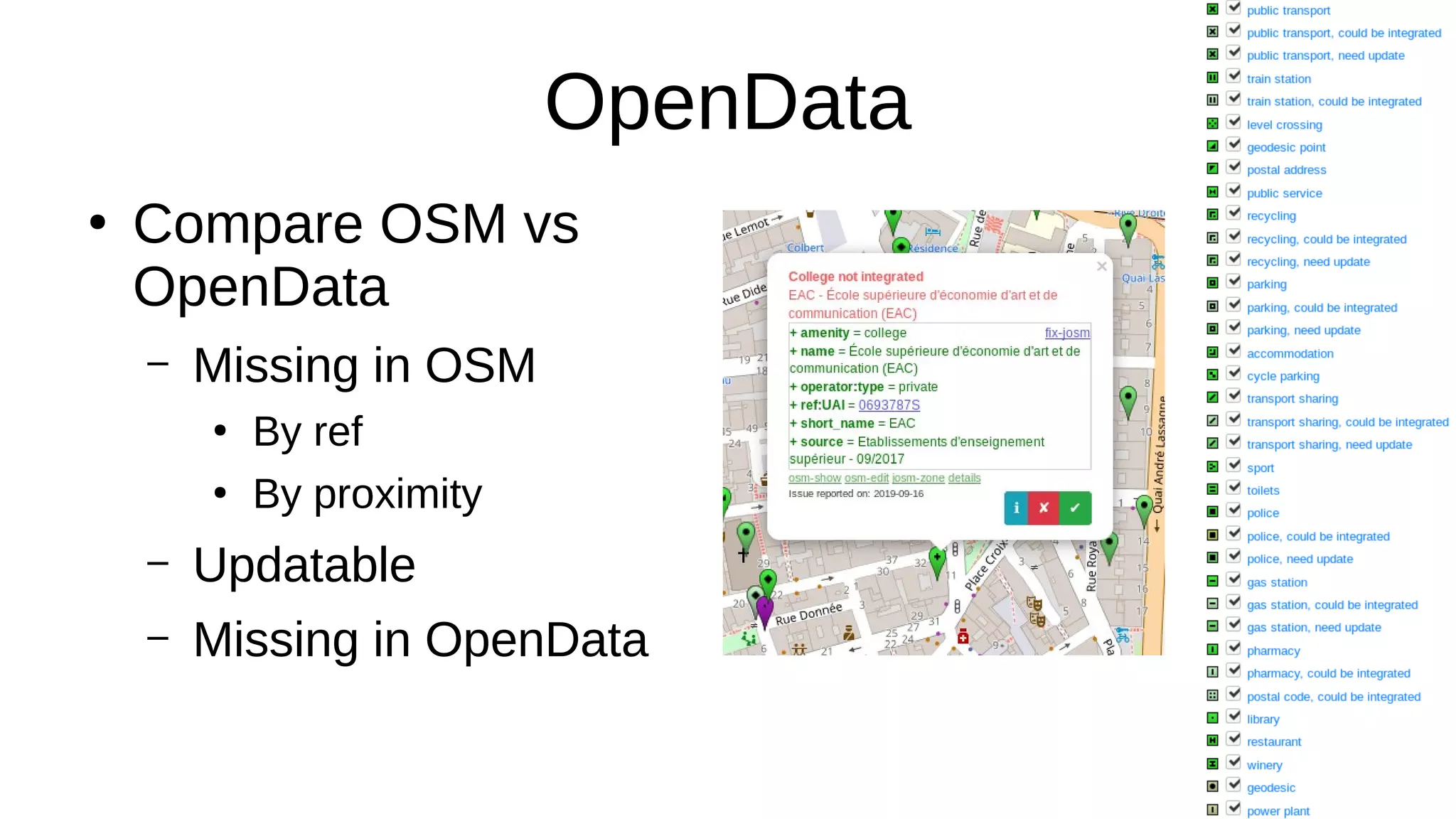 Osmose-QA, OpenData, Mapillary and MapCSS | PDF | Technology & Computing