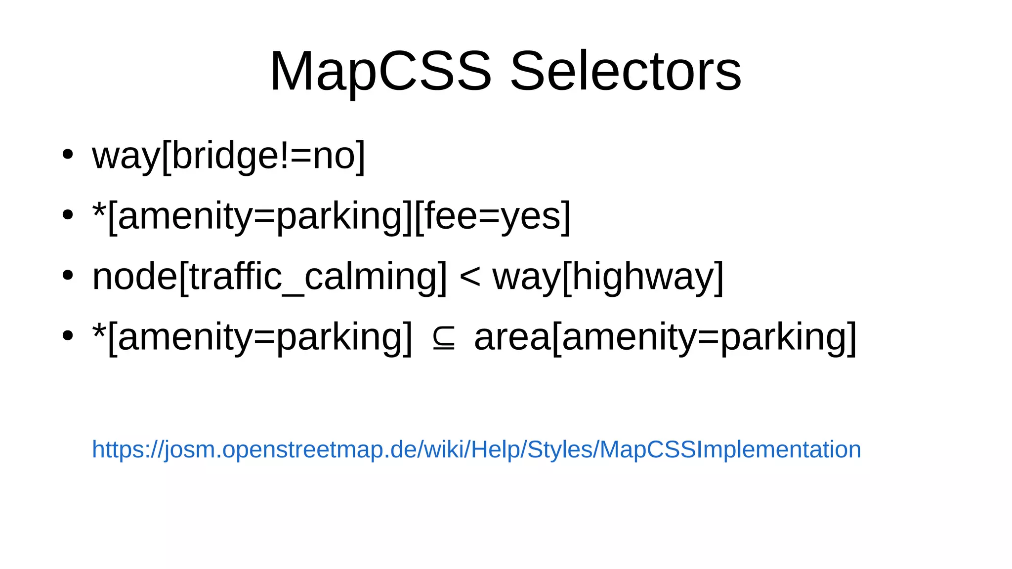 Osmose-QA, OpenData, Mapillary and MapCSS | PDF | Technology & Computing