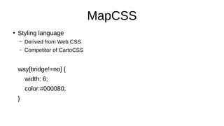 Osmose-QA, OpenData, Mapillary and MapCSS | PDF | Technology & Computing