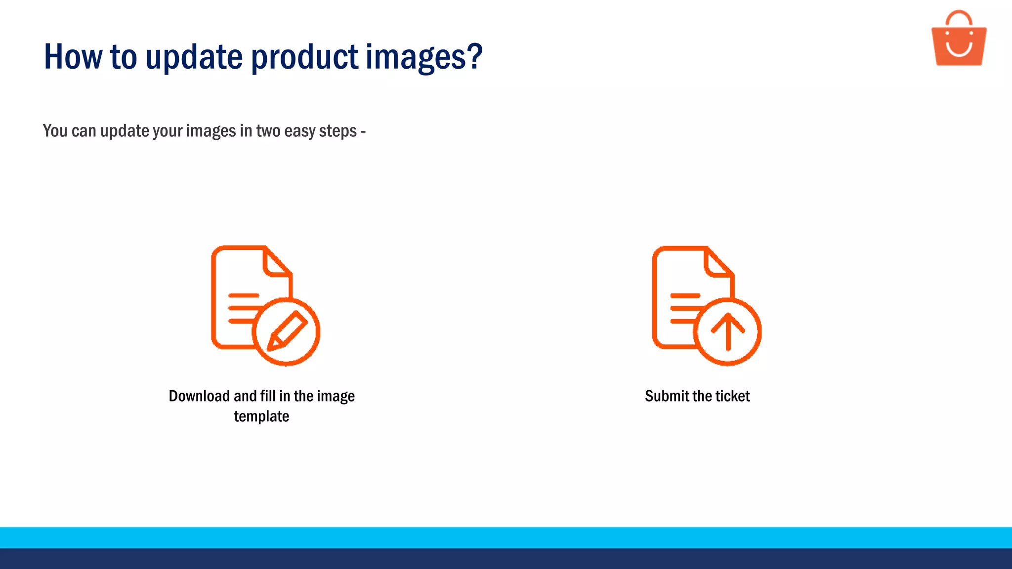 Update product images, descriptions, and add size chart | PPT