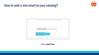 Update product images, descriptions, and add size chart | PPT