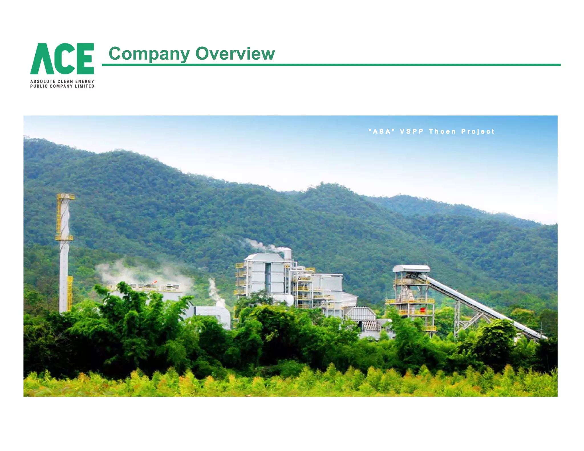 Absolute Clean Energy Public Company Limited (ACE) | PPT