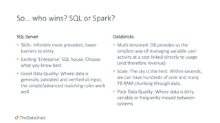 Relational Database to Apache Spark (and sometimes back again) | PPT