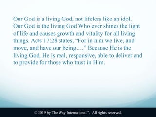 The Living God | PPTX