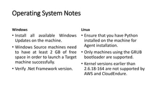 CloudEndure Migration - AWS | PDF
