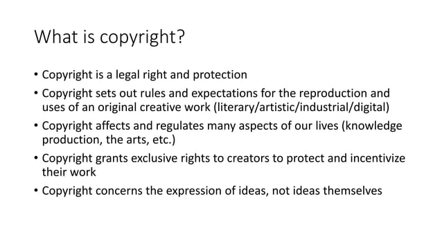 What is Copyright? | PPTX