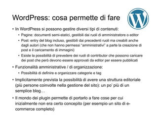 6 - Wordpress e vostro blog | PPT