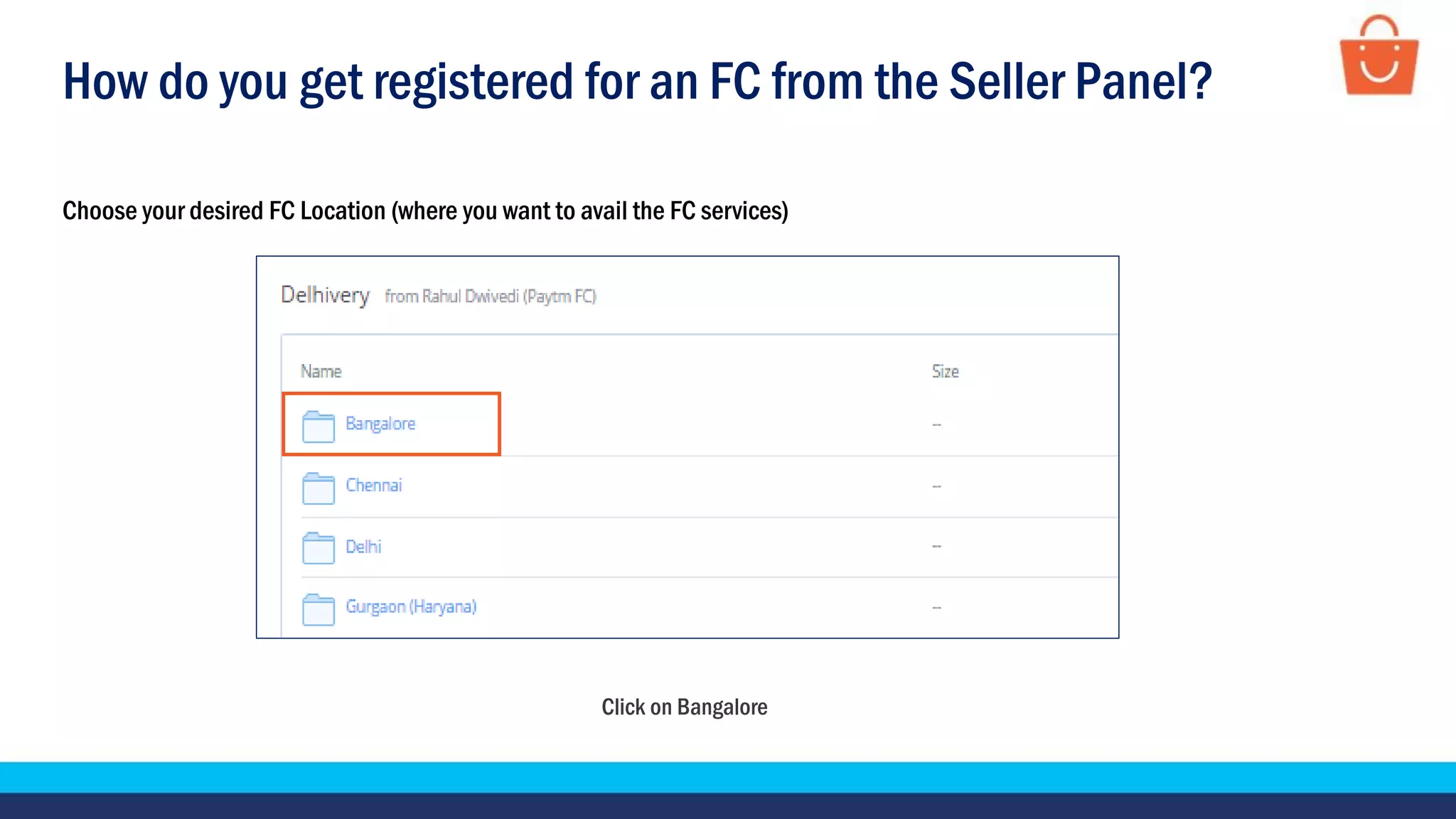 Fulfillment center registration process | PDF