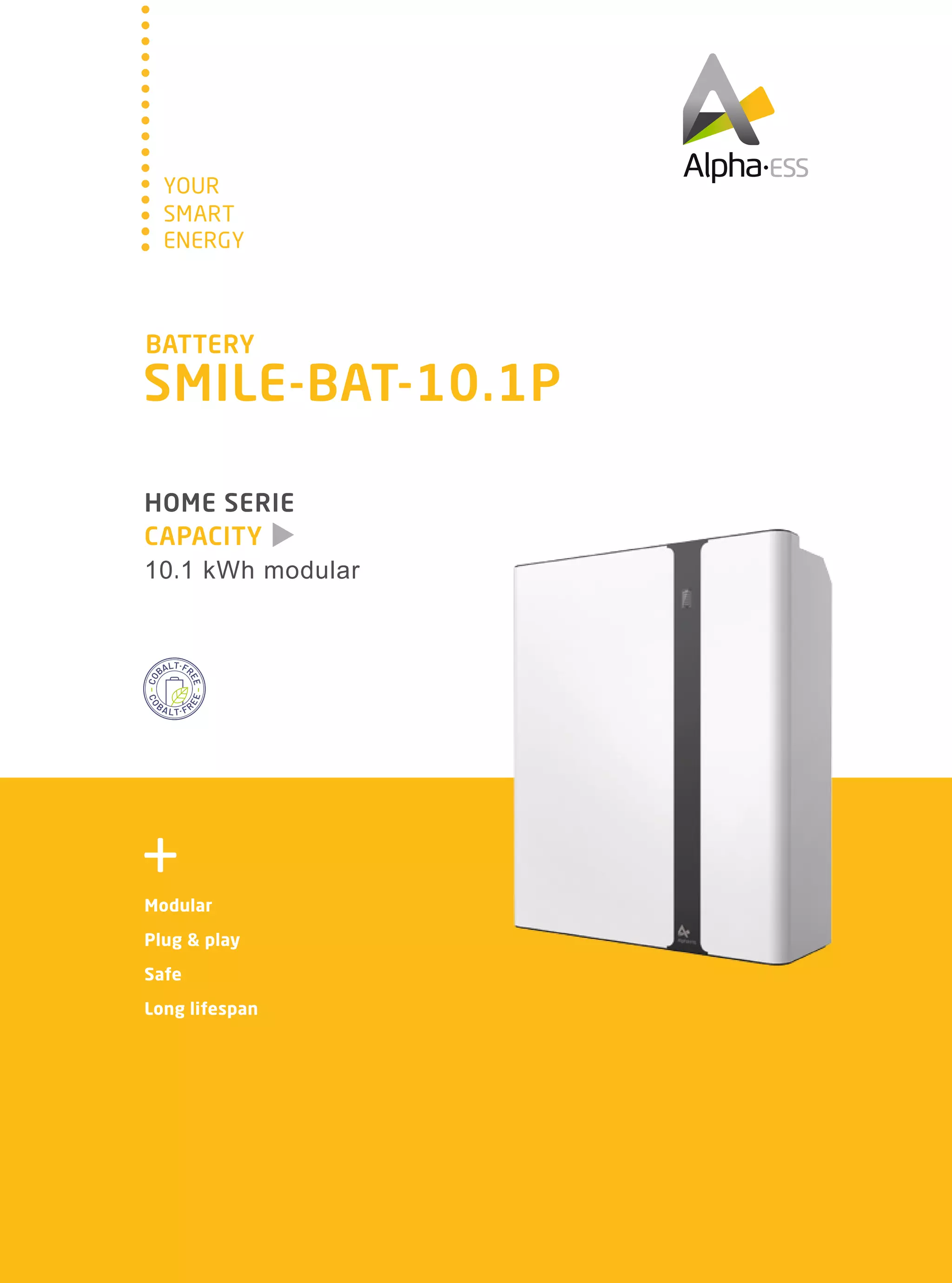 Alpha ESS 10.1kWh Home Battery | PDF