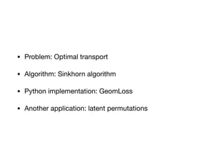 20191019 sinkhorn | PDF