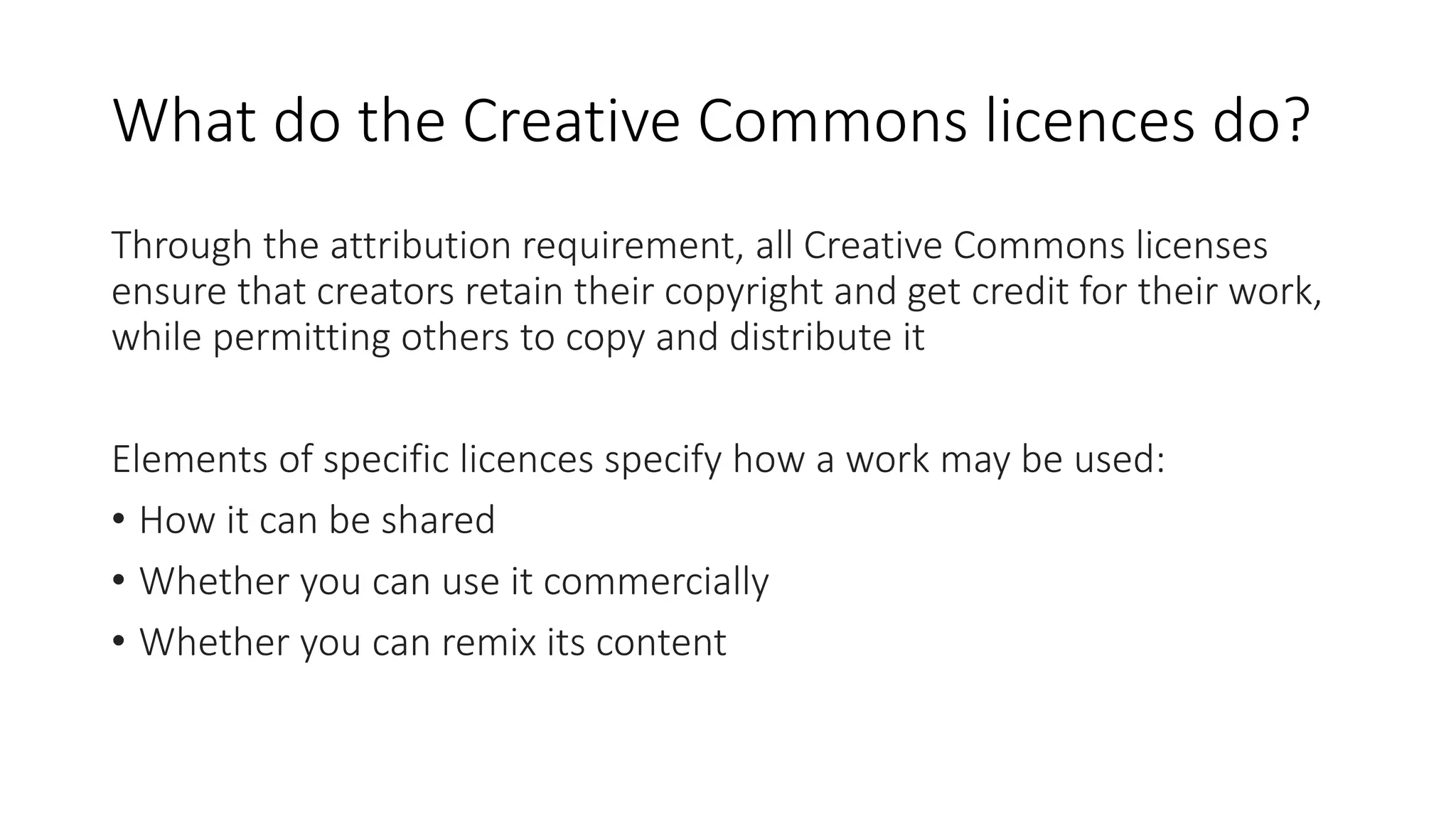 Anatomy of a Creative Commons (CC) Licence | PPT