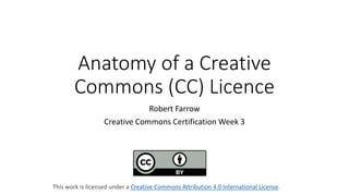 Anatomy of a Creative Commons (CC) Licence | PPT