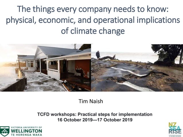 TCFD Workshop: Practical steps for implementation – Tim Naish | PPT