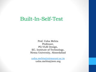 BUilt-In-Self-Test for VLSI Design | PDF