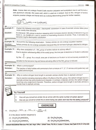 Aakash Institute Amines Notes Class 12 JEE Mains and Advanced | PDF