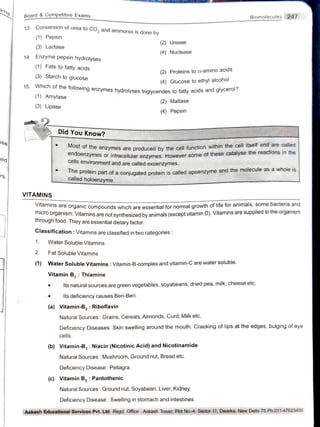 Akash Institute Biomolecules Notes Class 12 JEE Mains and Advanced | PDF