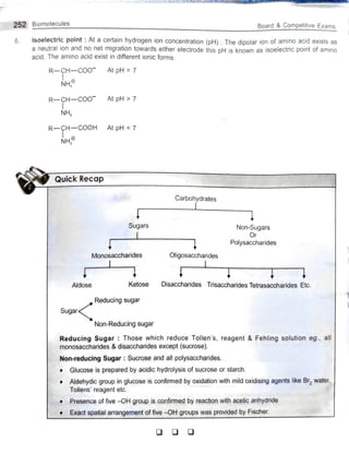 Akash Institute Biomolecules Notes Class 12 JEE Mains and Advanced | PDF