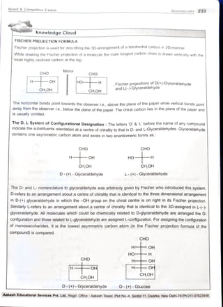 Akash Institute Biomolecules Notes Class 12 JEE Mains and Advanced | PDF