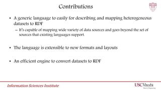 D-REPR: A Language For Describing And Mapping Diversely-Structured Data ...