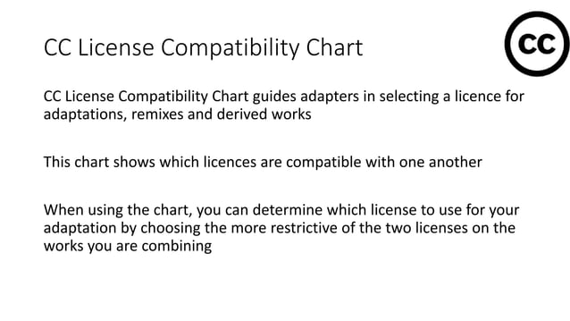 Using CC Licenses and CC-Licensed Works | PPT