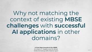 A First Step Towards AI for MBSE: Generating A Part of SysML Models From Text Using AI | PDF