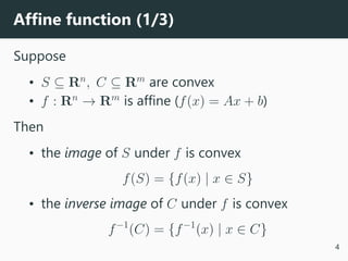 2.3 Operations that preserve convexity & 2.4 Generalized inequalities | PPT