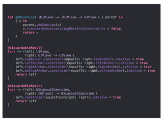 20191116 custom operators in swift | PPT