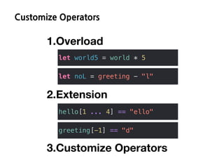 20191116 custom operators in swift | PPT