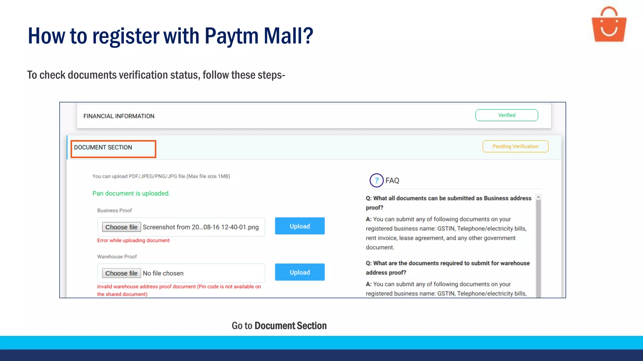 Register with Paytm Mall - Wholesale | PPT