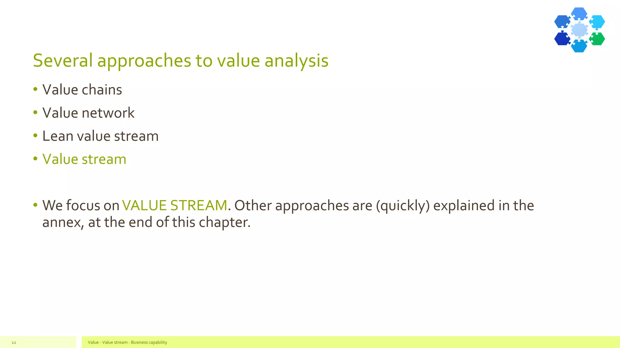Value analysis with Value Stream and Capability modeling | PDF