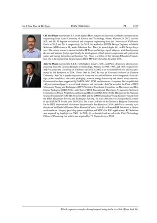 Wireless power transfer through metal using inductive link | PDF