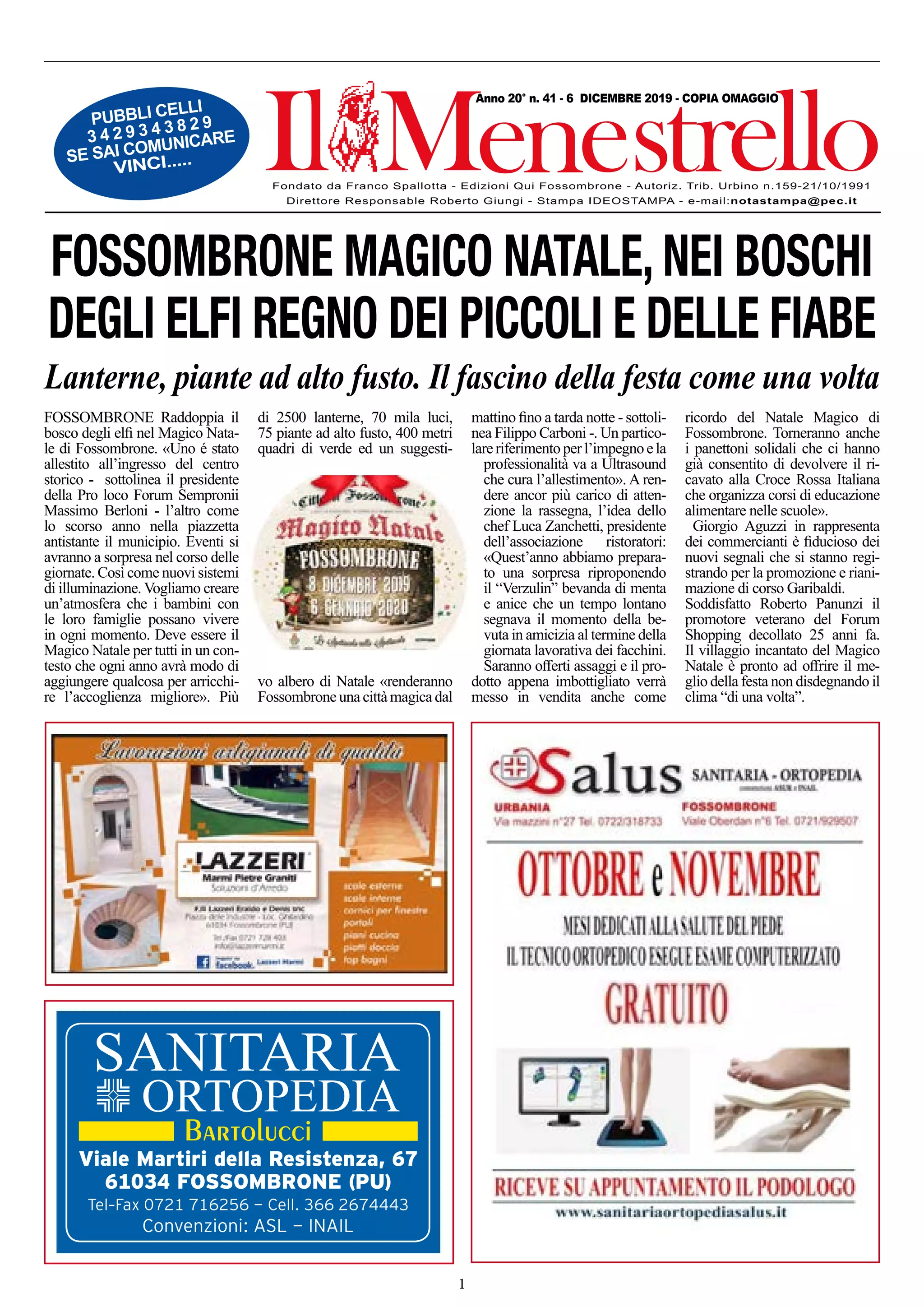 Il Menestrello del 6 dicembre 2019 | PDF