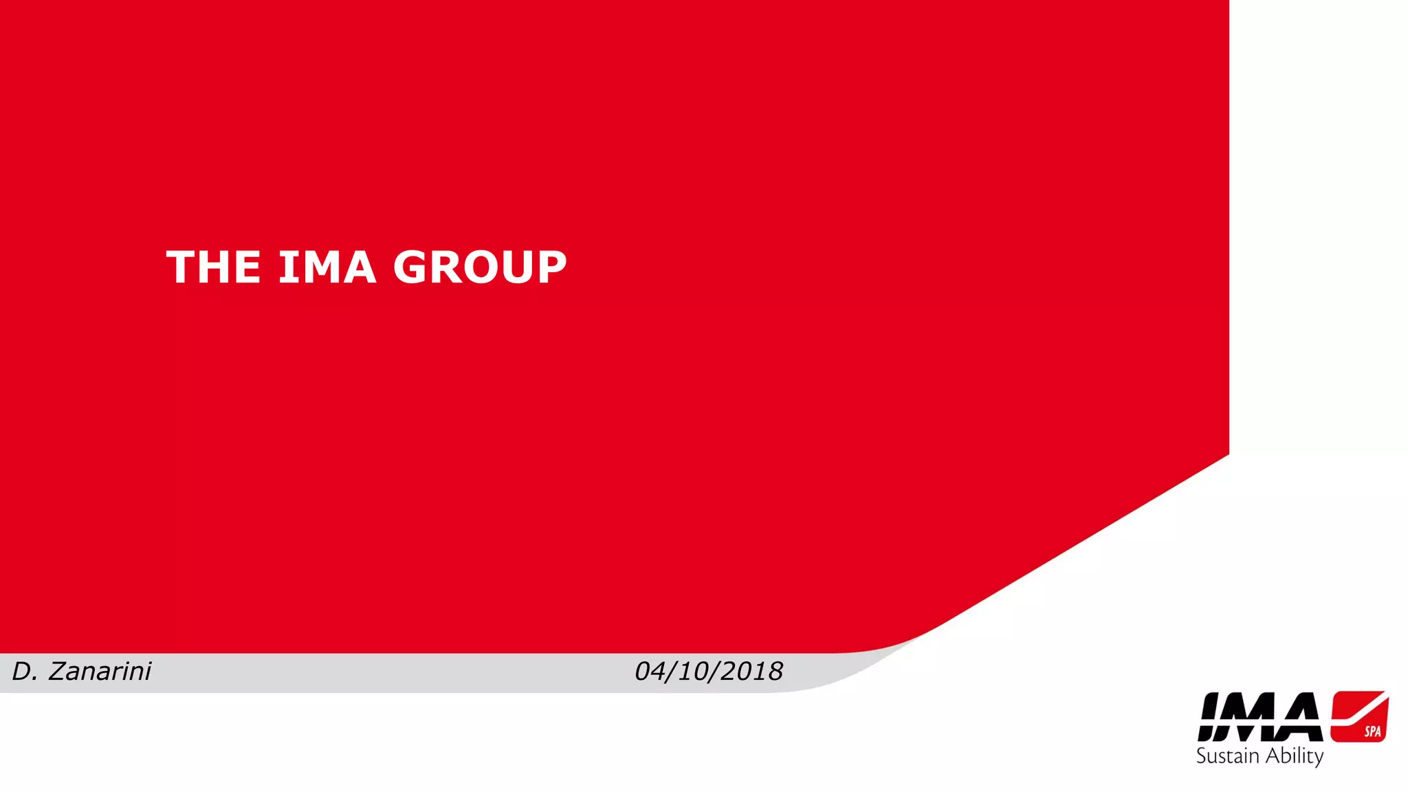 IMA - NEW AUTOMATED WAREHOUSE | PPT