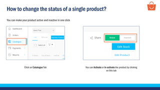 How to edit stock and status - Wholesale | PPT