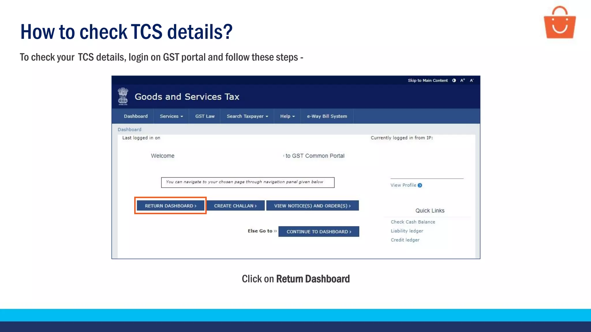 How to check TCS details | PPT